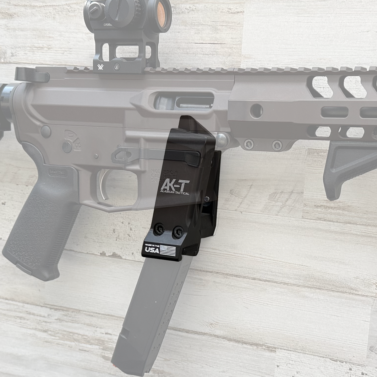 Short Glock / AR-9 / AK-9 / PCC Security Locking Billet Aluminum Wall ...